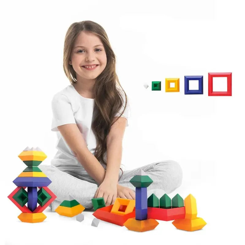 Pyramid Stacking Blocks for Kids – Sensory Smiles